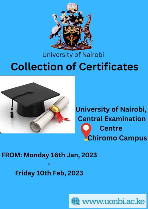 68th Graduation Certificate Collection Schedule | FACULTY OF THE BUILT ENVIRONMENT AND DESIGN